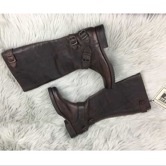 Frye | Shoes | New Frye Veronica Back Zip Boot Dark Brown | Poshmark